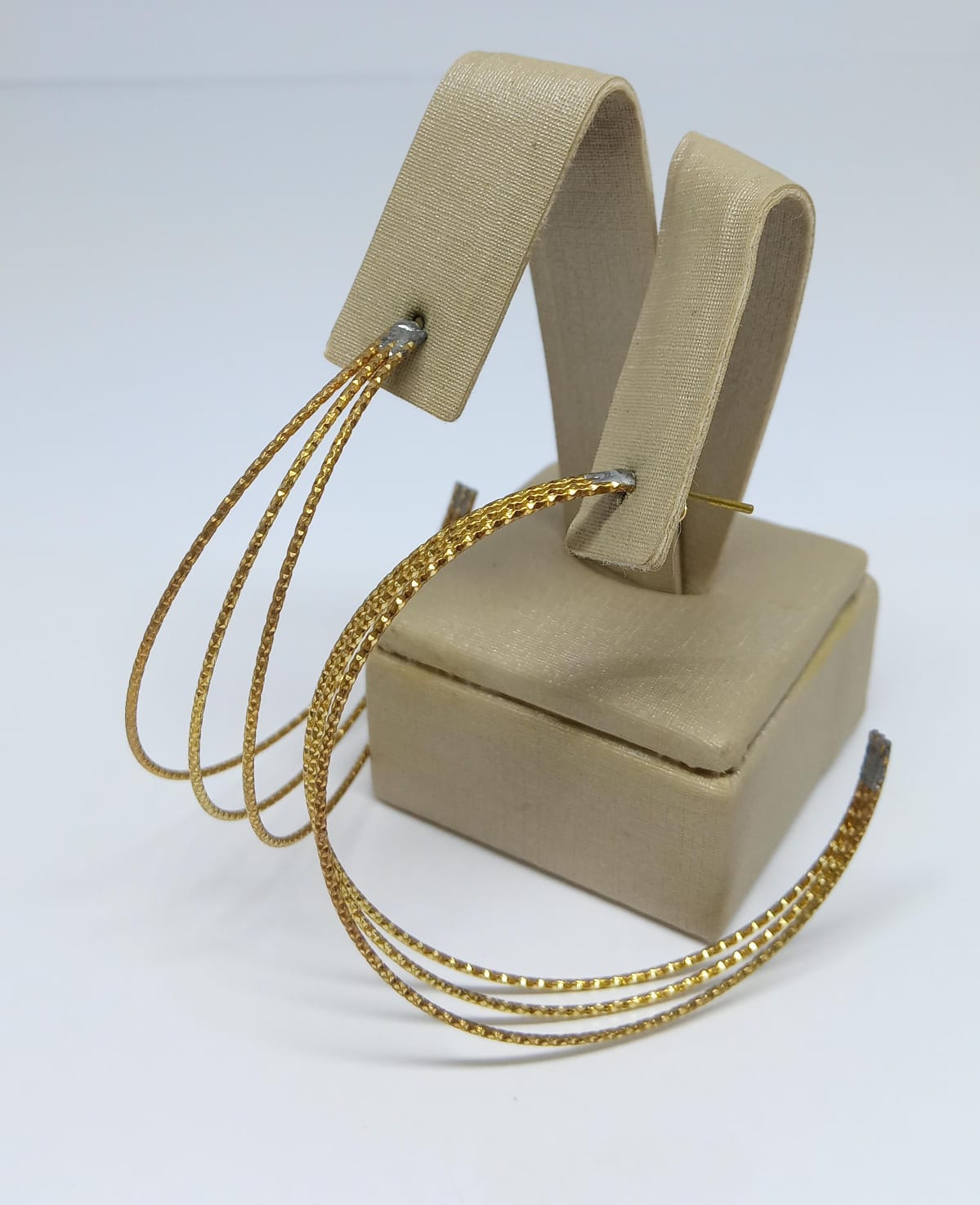 ARGOLA TRES FIOS DIAMAN BRUTO – AL Folheados